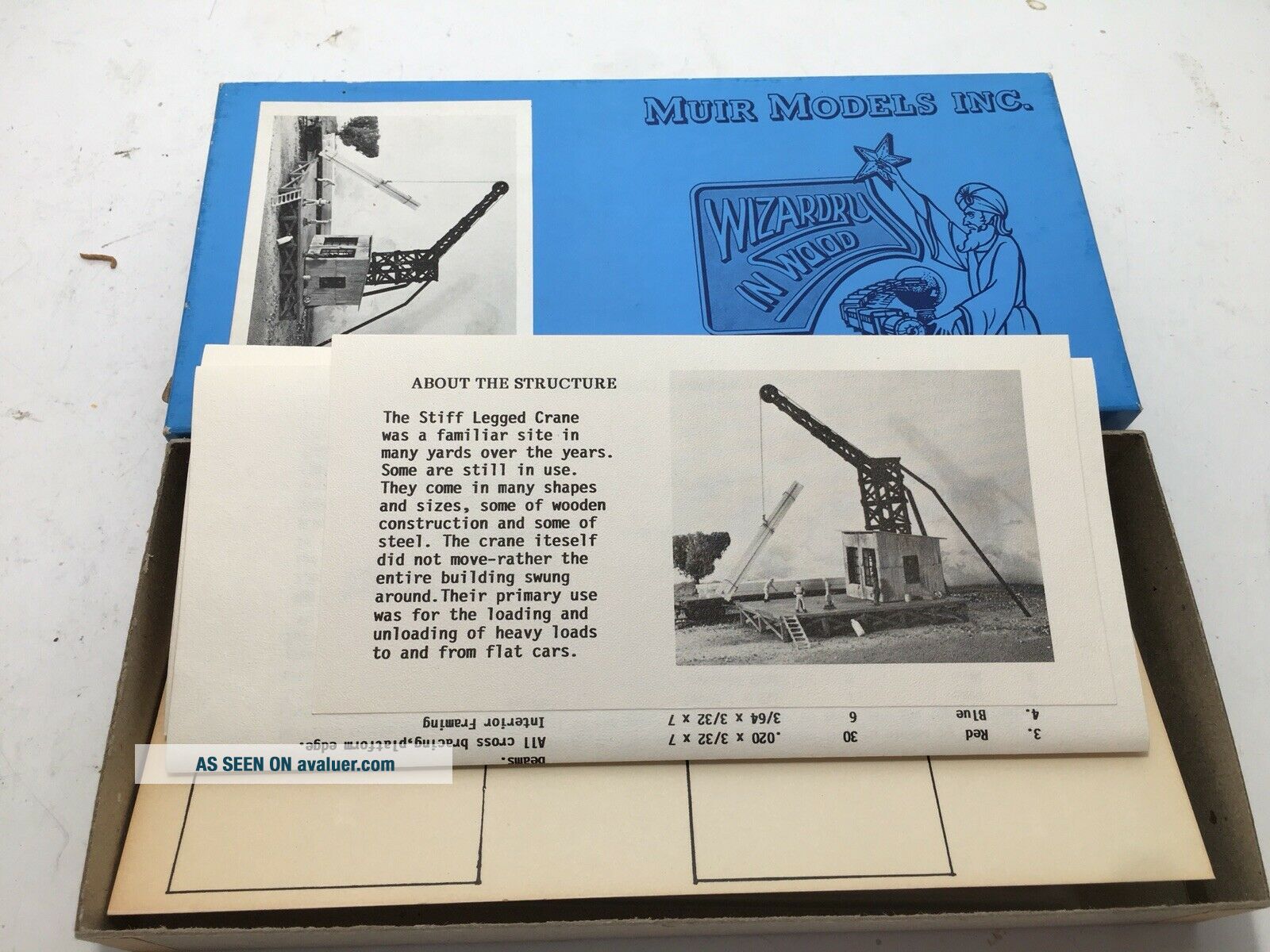 Rare Muir Models Ho Scale Craftsman’s Kit Stiffed Legged Crane Building ...