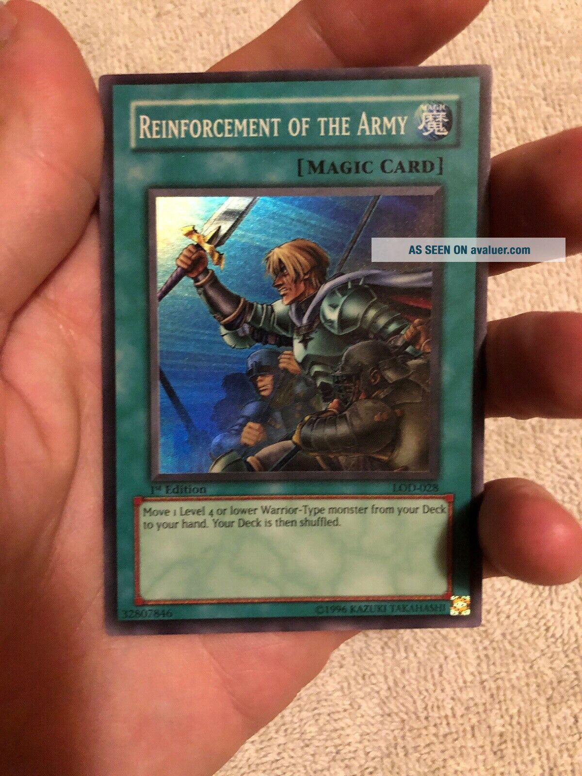 Yugioh Reinforcement Of The Army LOD - 028 Rare 1st Edition Near | #8355403