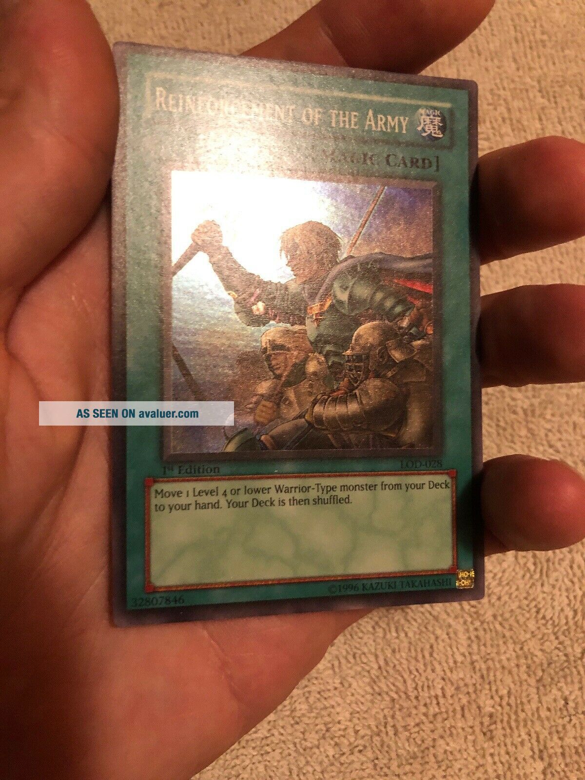Yugioh Reinforcement Of The Army LOD - 028 Rare 1st Edition Near | #8355403