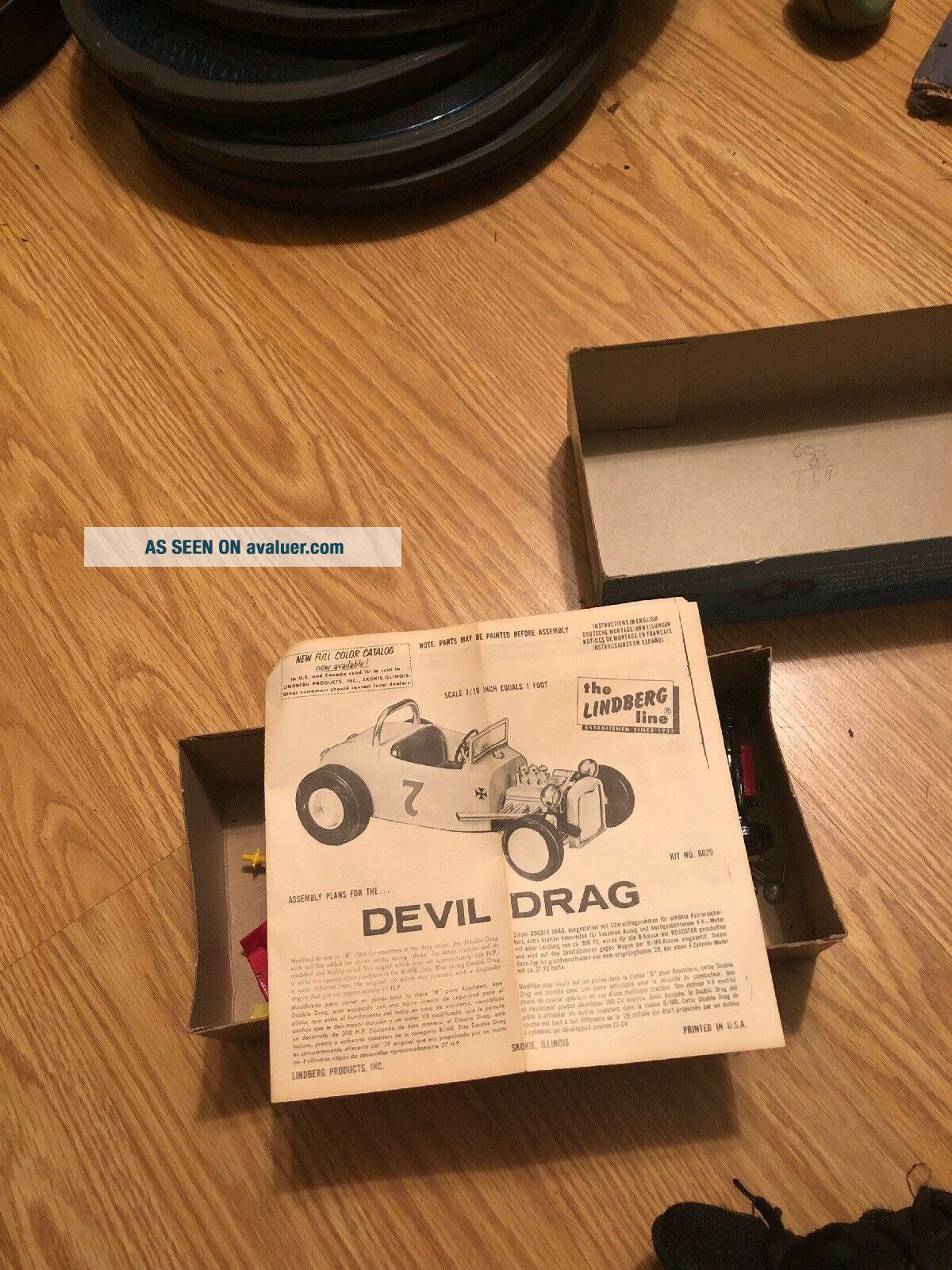 Rare The Lindberg Line Devil Drag Model Open Box Some Assembled In Good ...
