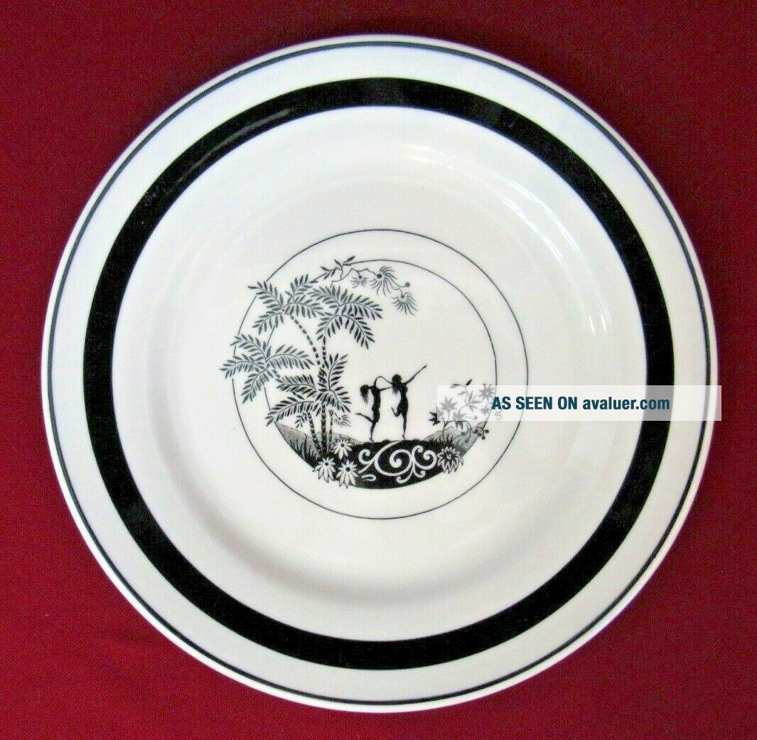ULTRA RARE VINTAGE MAYER CHINA RESTAURANT WARE PLATE DANCING NYMPH ...