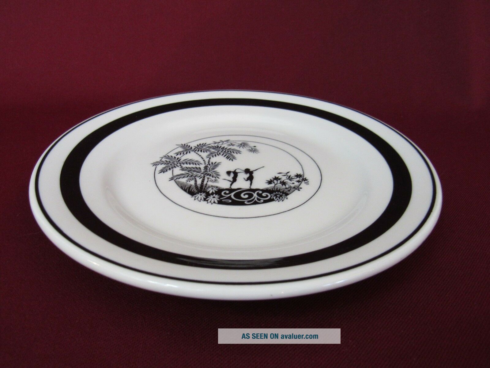 ULTRA RARE VINTAGE MAYER CHINA RESTAURANT WARE PLATE DANCING NYMPH ...