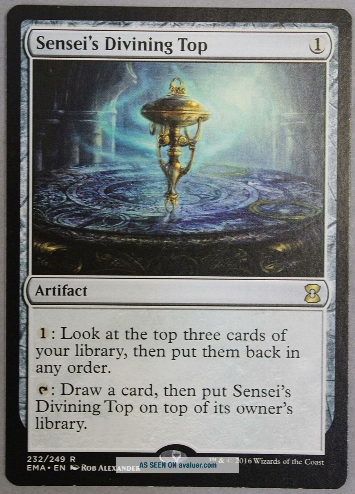 MtG Magic: The Gathering Eternal Masters Rare Sensei ' S Divining Top ...