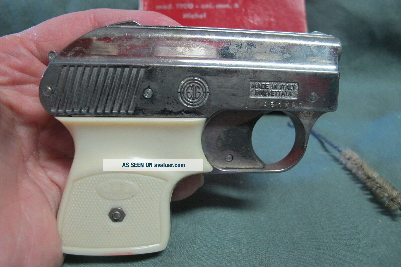 RARE VINTAGE MONDIAL MODEL 1900 BREVETTATA. 22 Cal STARTER PISTOL MADE ...