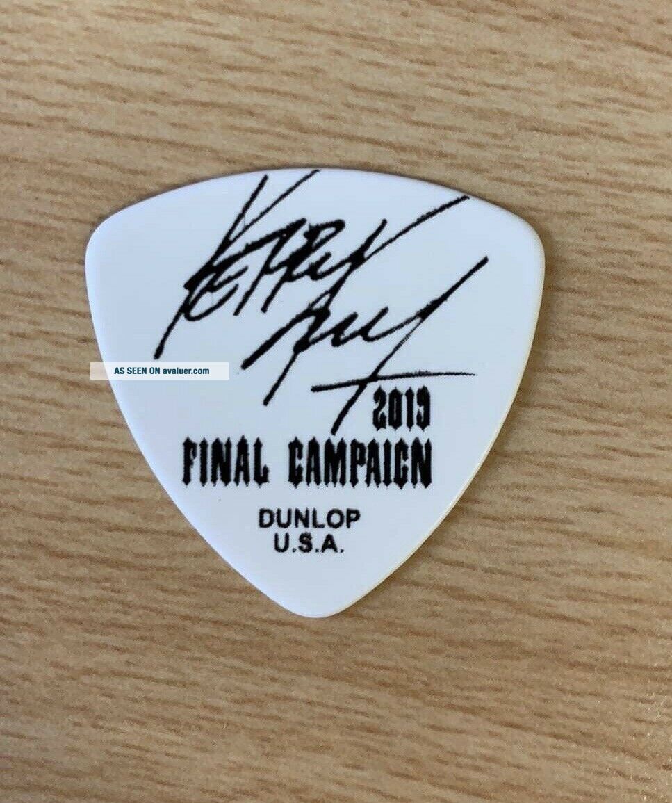 SLAYER KERRY KING GUITAR PICK REAL STAGE FINAL CAMPAIGN TOUR PICK 2019 ...