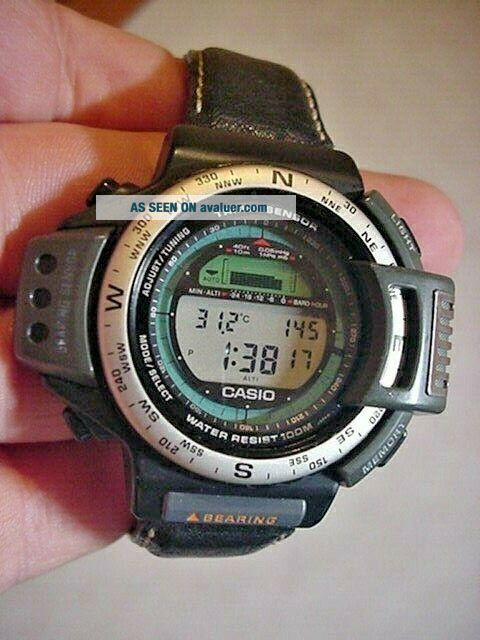 RARE Casio Pathfinder ATC - 1100 1170 Japan Triple Sensor Digital Alarm ...