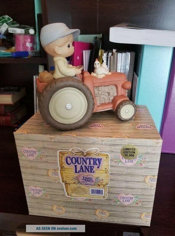 Rare Precious Moments Country Lane Musical Piece " Bringing In The ...