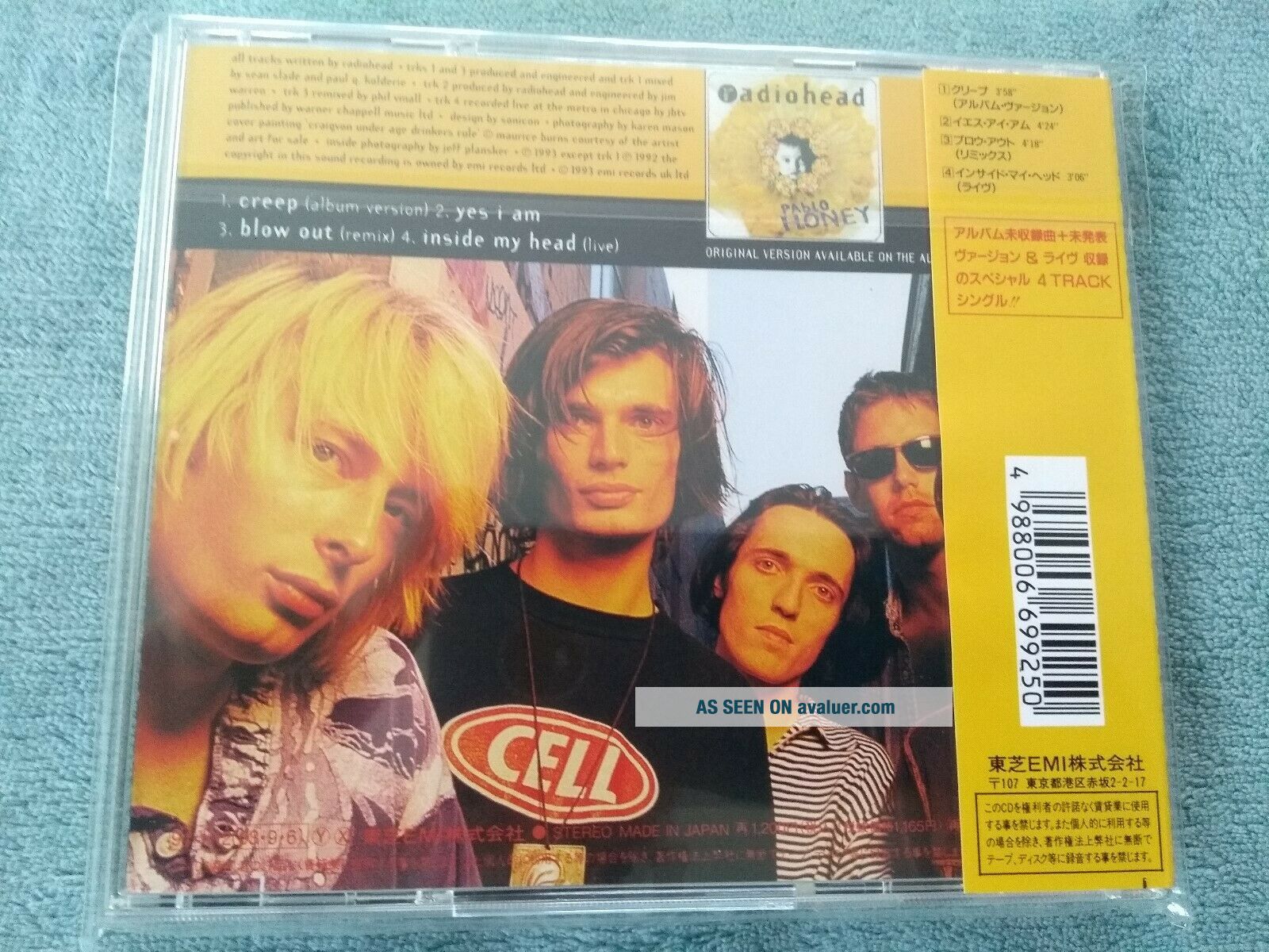 RADIOHEAD CREEP RARE JAPAN CD WITH OBI | #8418370