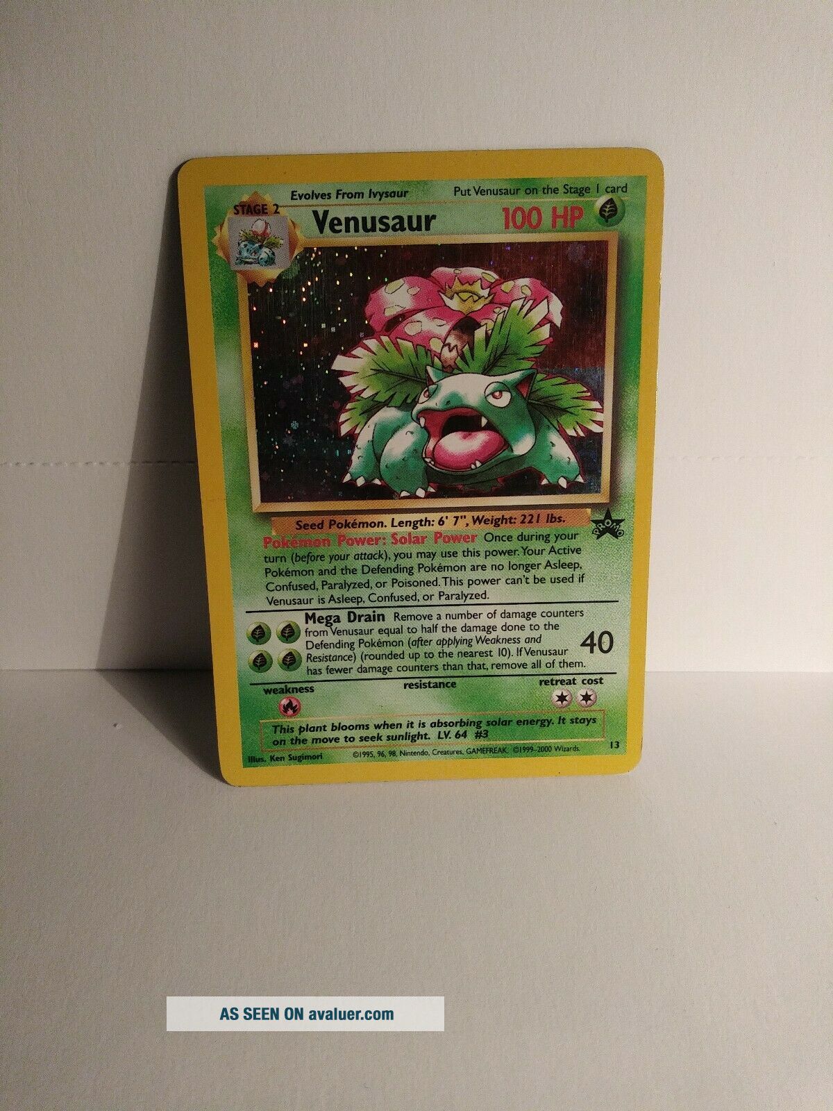Stage 2 Venusaur 100hp Rare Holo 13 90s Pokemon Cards | #8439259