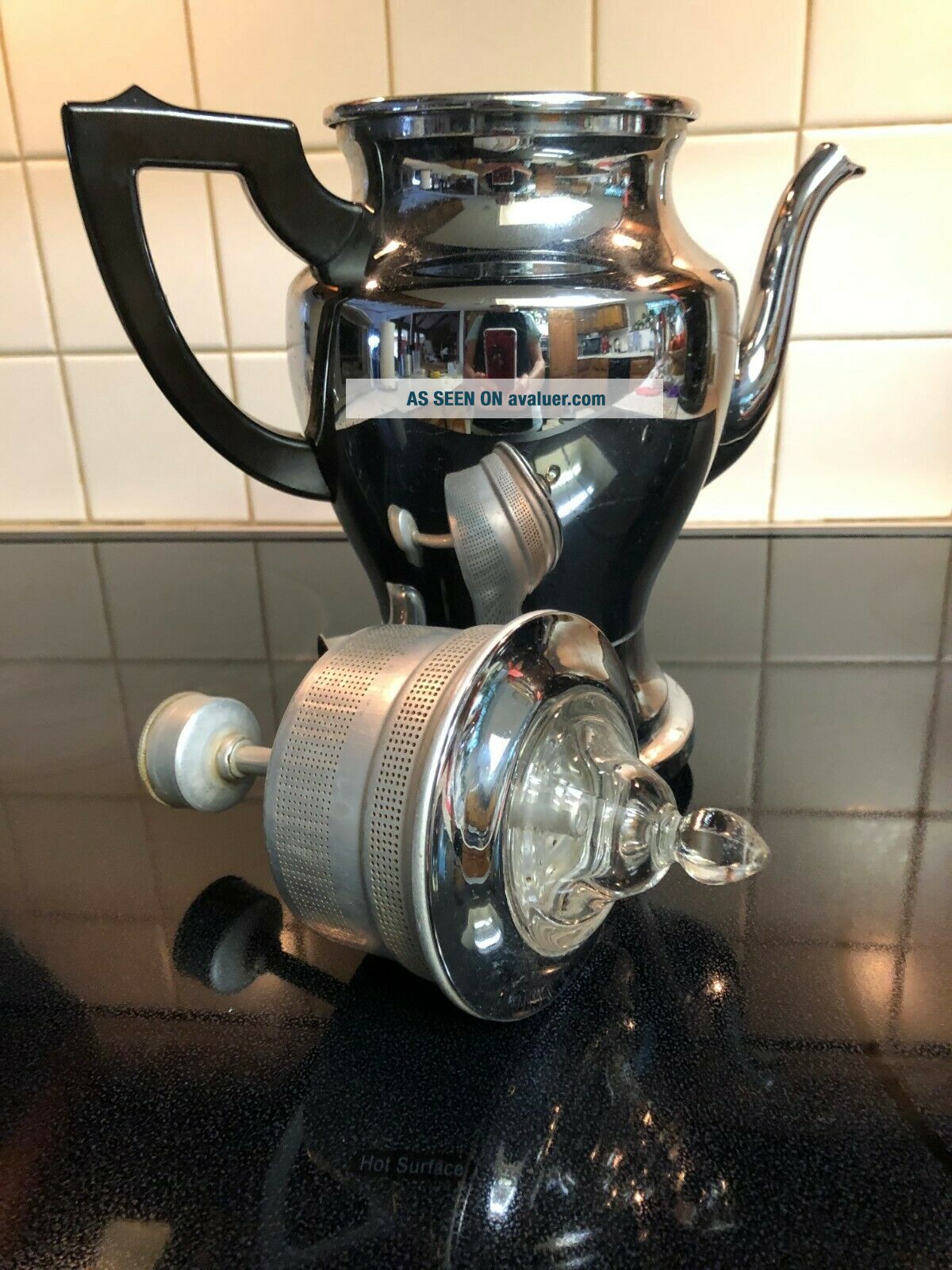 RARE VINTAGE UNIVERSAL ELECTRIC COFFEE PERCOLATOR Ca 1950s | #8471802