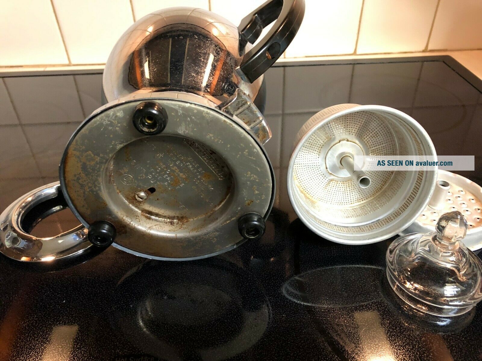 RARE VINTAGE UNIVERSAL ELECTRIC COFFEE PERCOLATOR Ca 1950s | #8471802