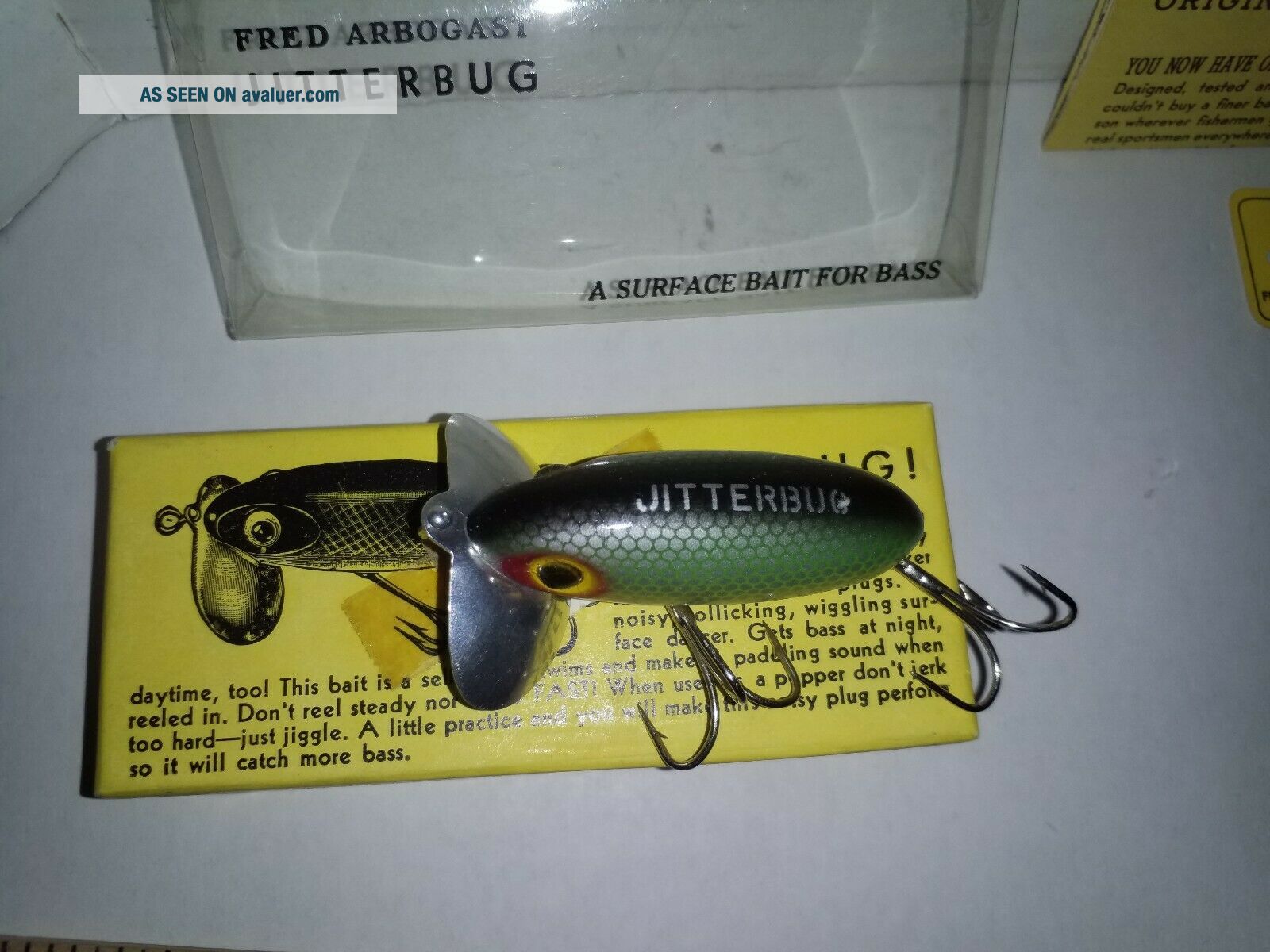 Vintage Fishing Lures Fred Arbogast Jitterbug Rare Color | #8452291