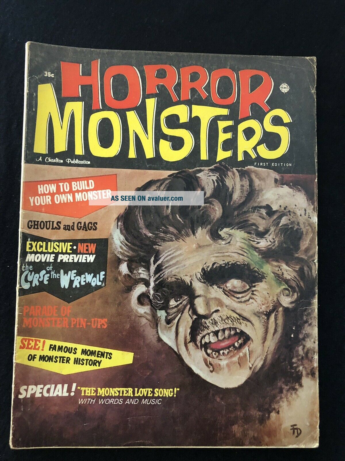Horror Monsters 1/Rare Horror Mag/Mid Grade/Fine | #8470394