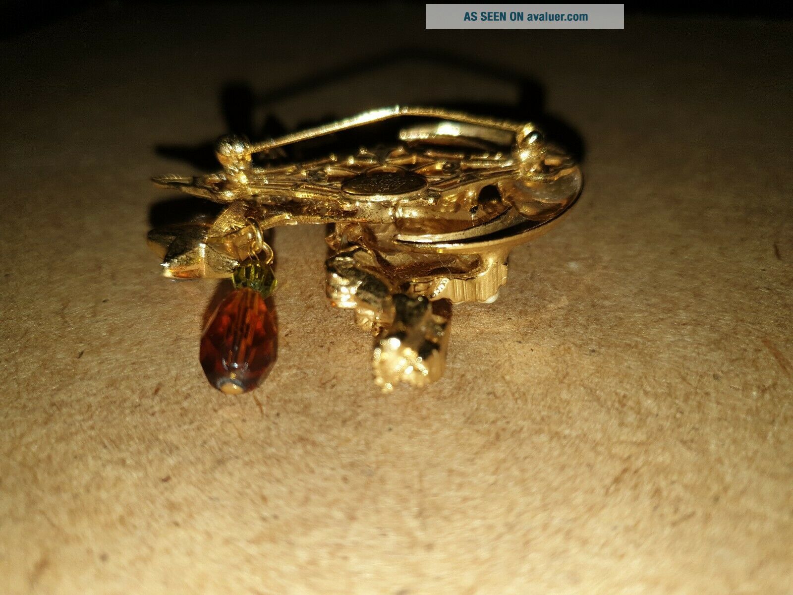 Rare Vintage Kirks Folly Pixie Brooch Pin Moon Fairy Imp Sprite | #8499635