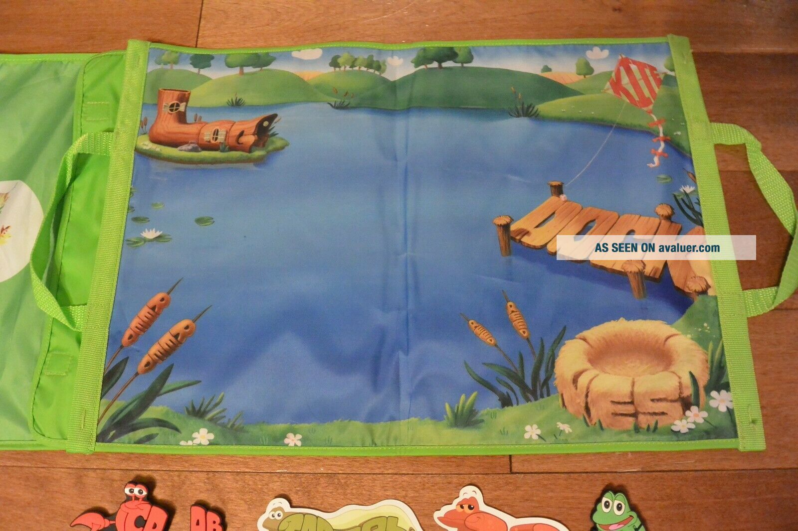 RARE PBS Kids WORD WORLD MAGNETS FOLD & GO SET TODDLER Magnetic Play ...