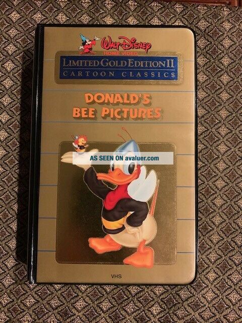 Vintage RARE VHS Walt Disney Limited Gold Edition II Donald ' S Bee ...