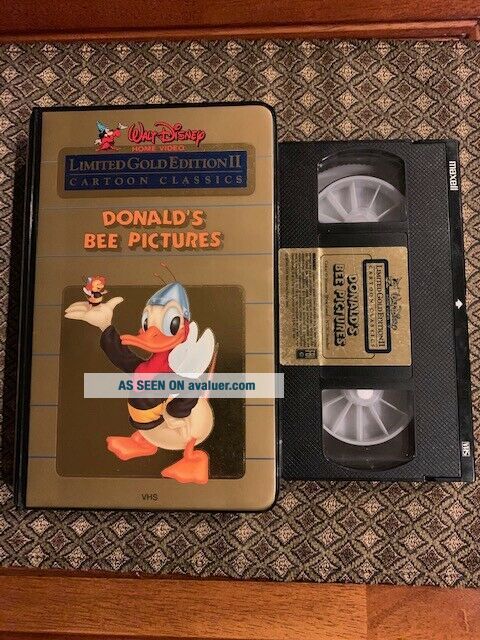 Vintage RARE VHS Walt Disney Limited Gold Edition II Donald ' S Bee ...