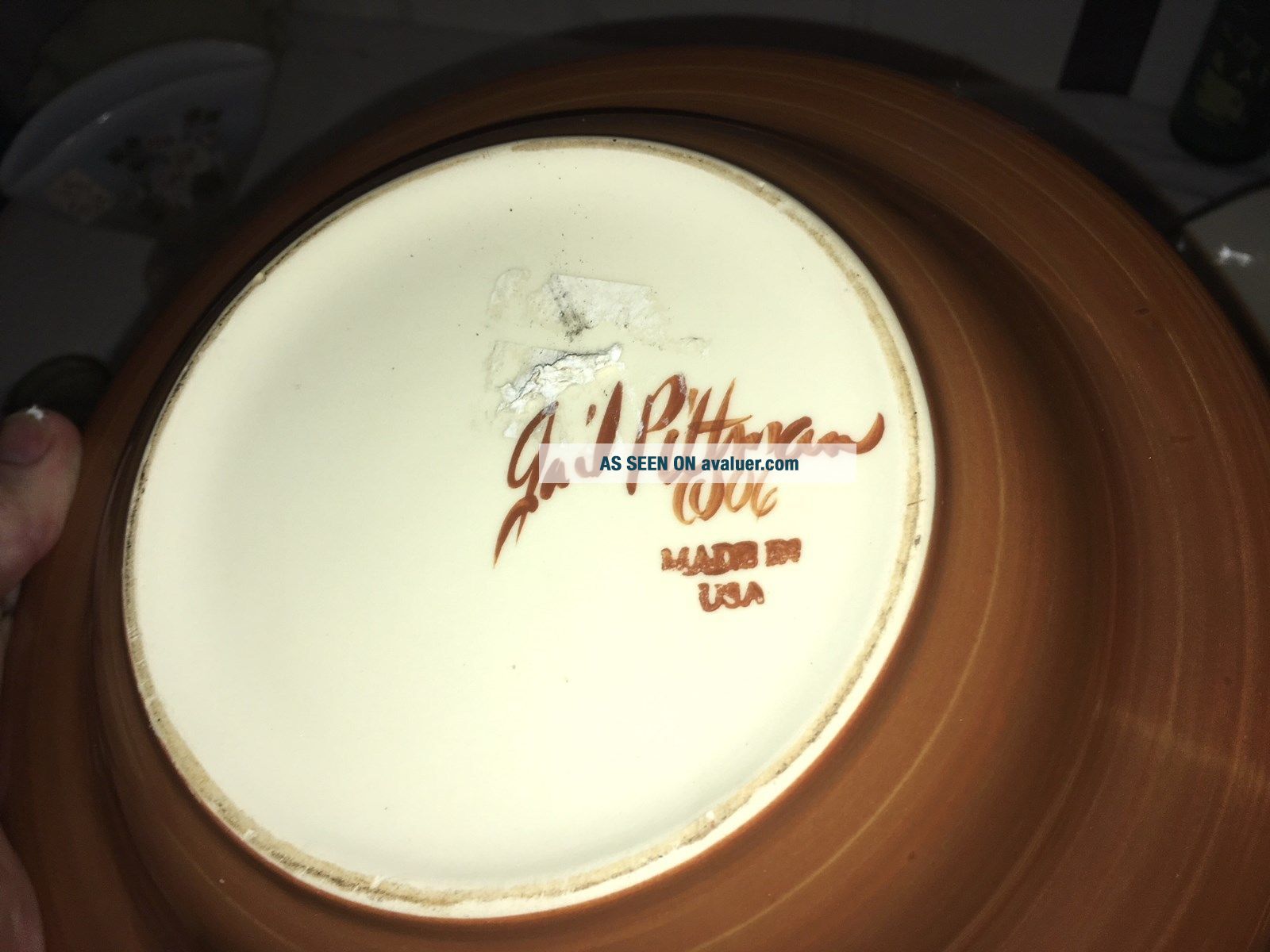 Rare Gail Pittman Pottery Pitcher And Bowl SIGNED | #8516074