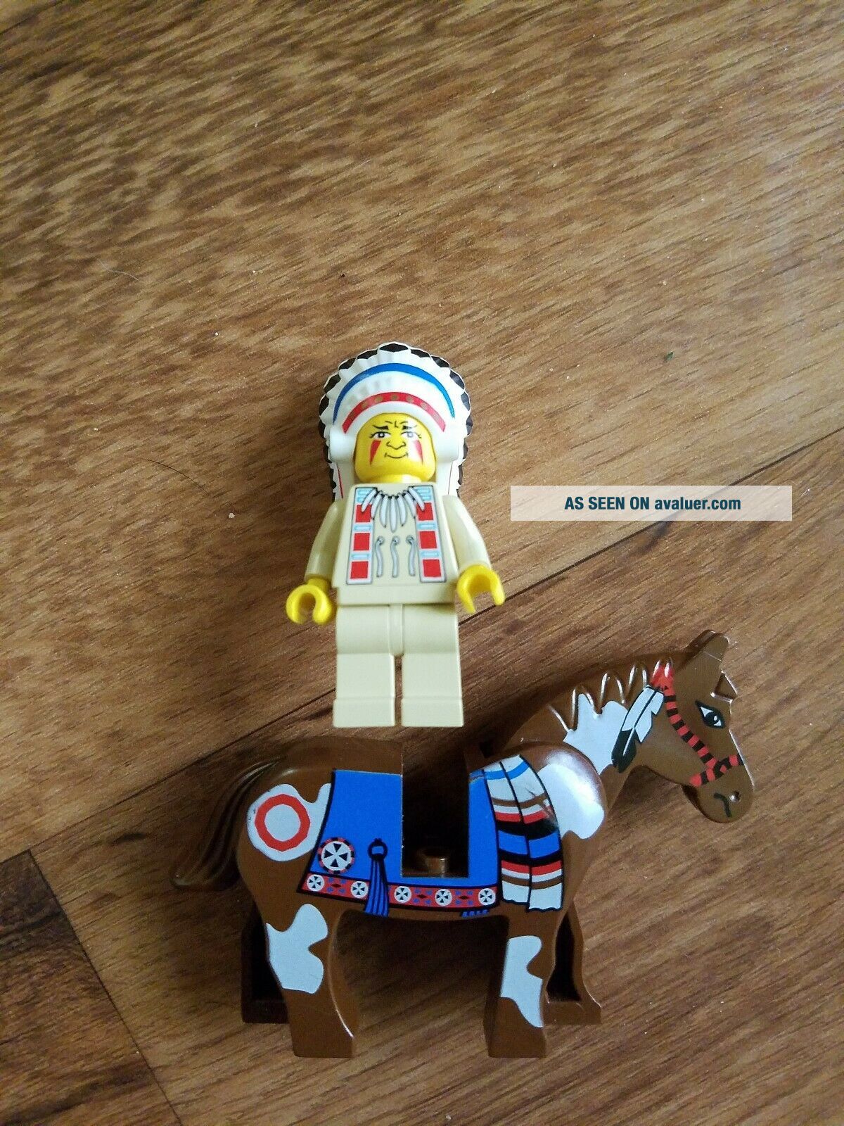 LEGO Rare Indian Chief W/ Horse - Native American Indian Painted Pony ...