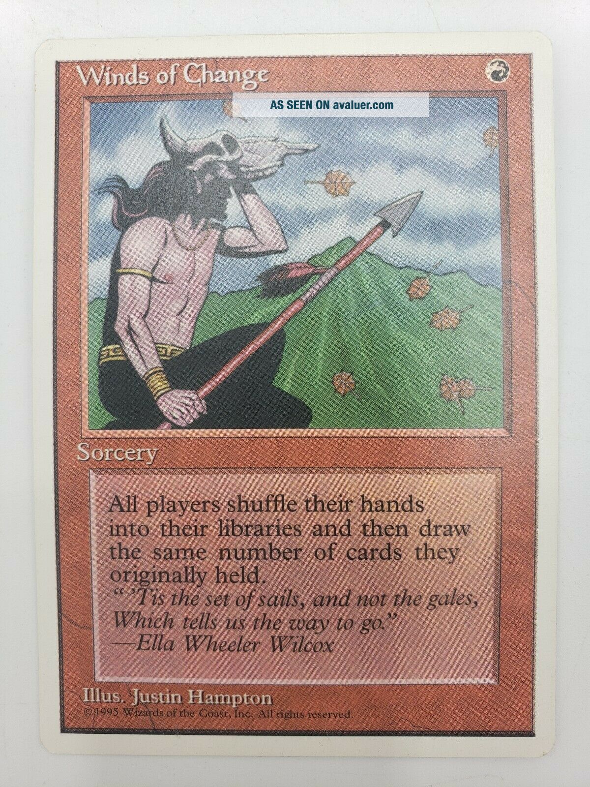 X1 Winds Of Change Fourth 4th Edition Magic The Gathering Light Play ...
