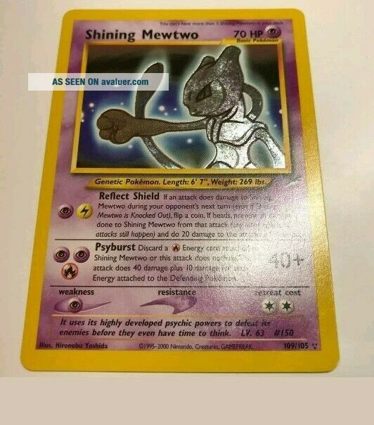 Shining Mewtwo 109/105 Holo Rare Neo Destiny Pokemon Card | #8544798