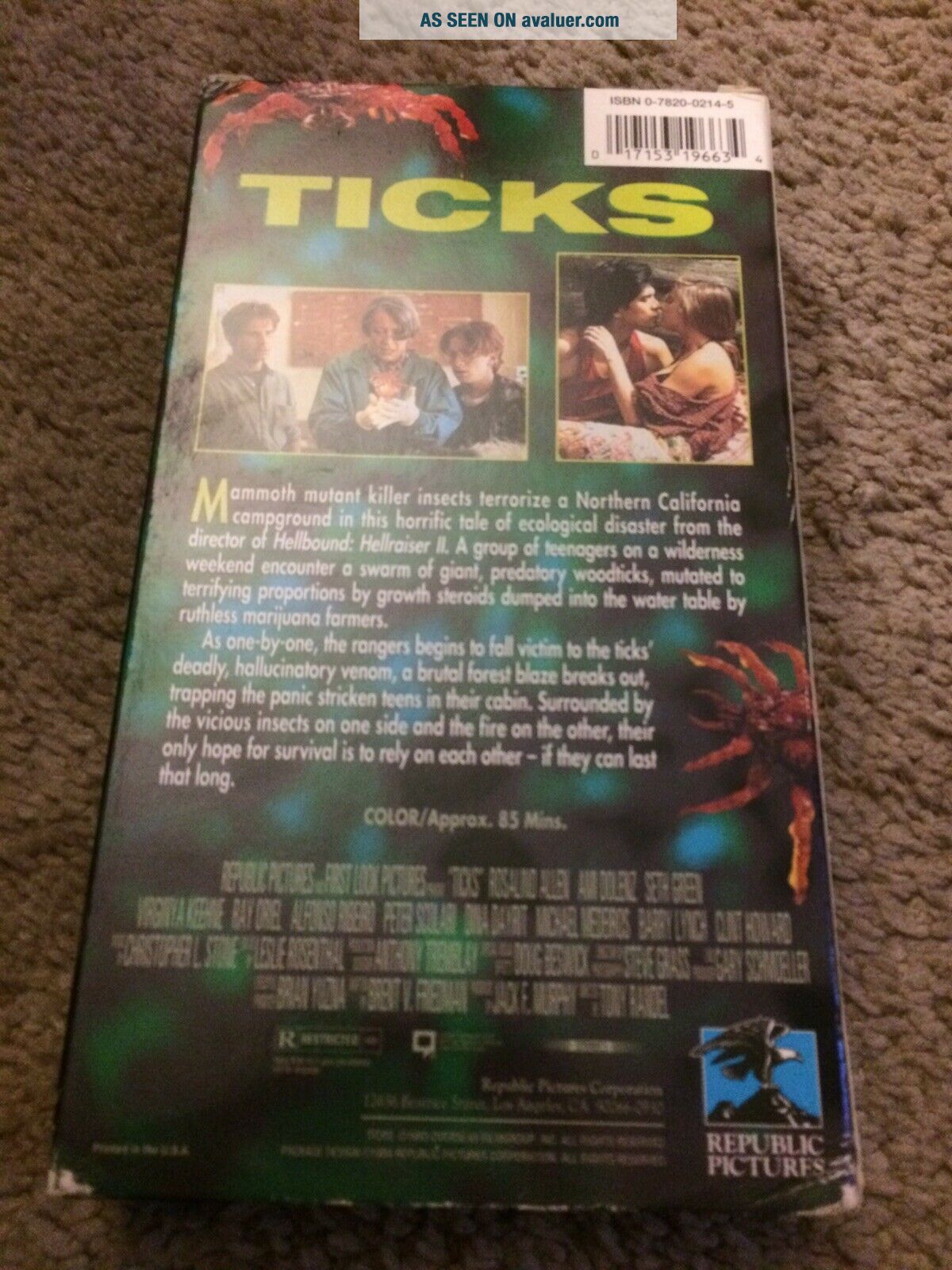 Ticks VHS - Rare Horror Cult Slasher Gore Sleaze Sci - Fi Htf | #8535905
