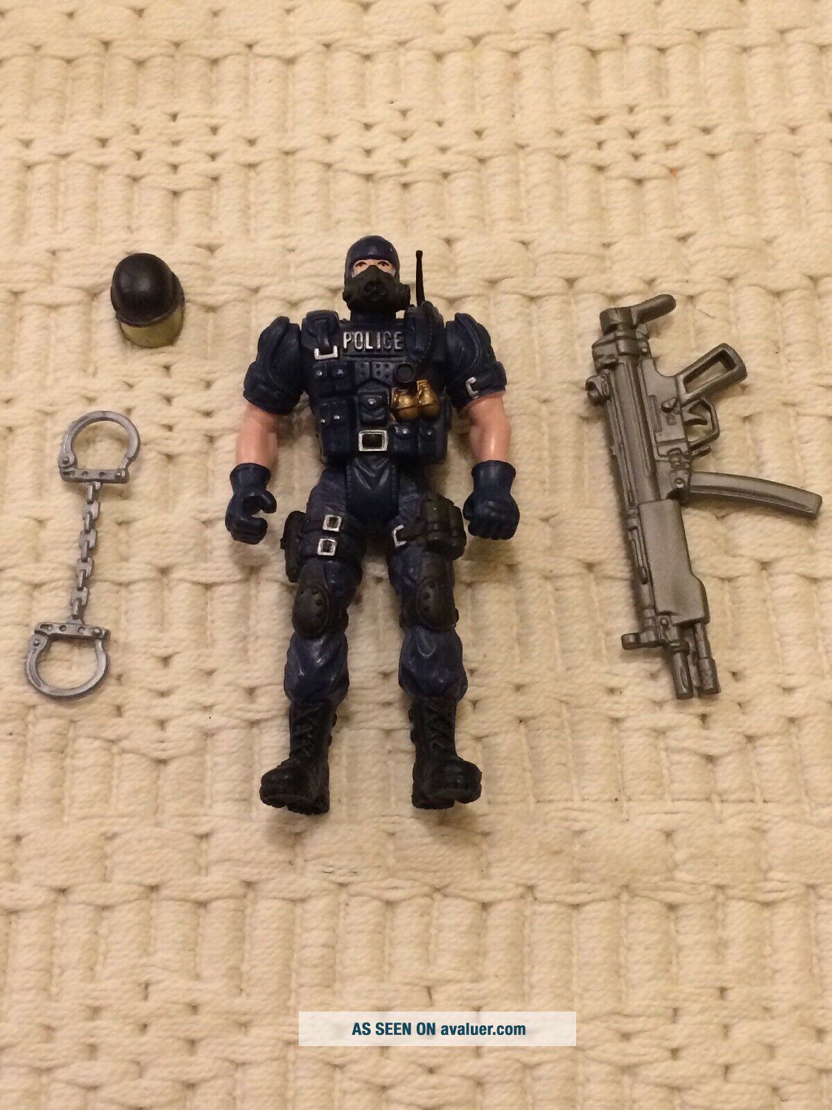 RARE VINTAGE CHAP MEI POLICE FORCE SWAT RIFLEMAN FIGURE | #8533607