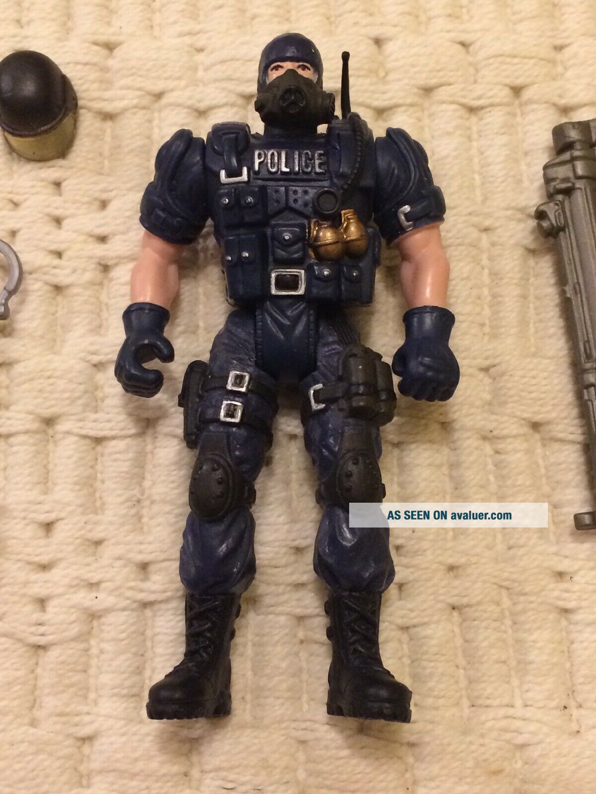 RARE VINTAGE CHAP MEI POLICE FORCE SWAT RIFLEMAN FIGURE | #8533607