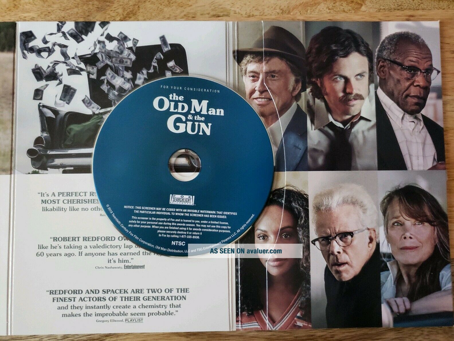 The Old Man And The Gun: (DVD, 2018 SCREENER) FOR YOUR CONSIDERATION ...