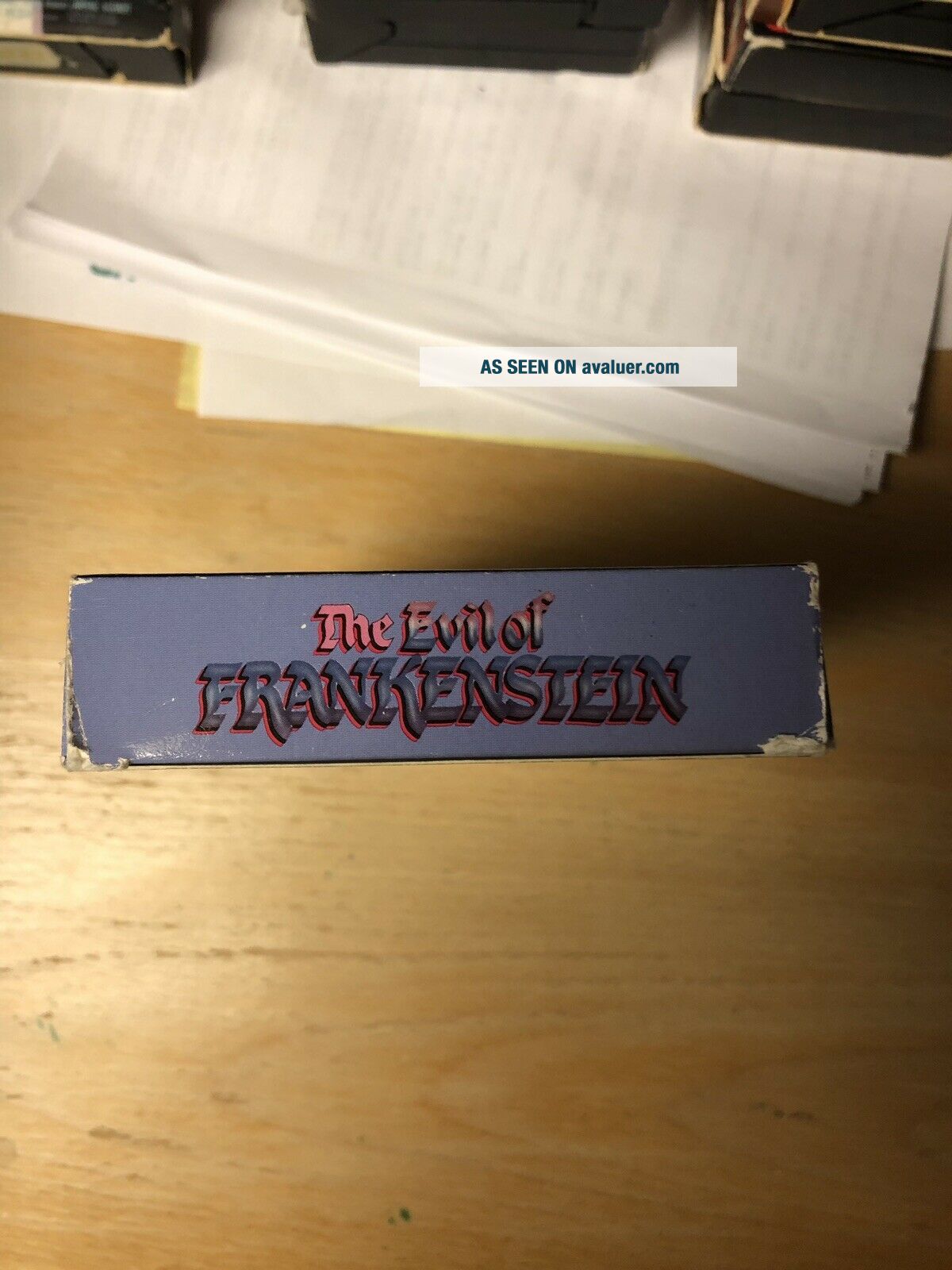 The Evil Of Frankenstein Vhs Rare Horror Hammer Big Box Slip Oop Sov ...
