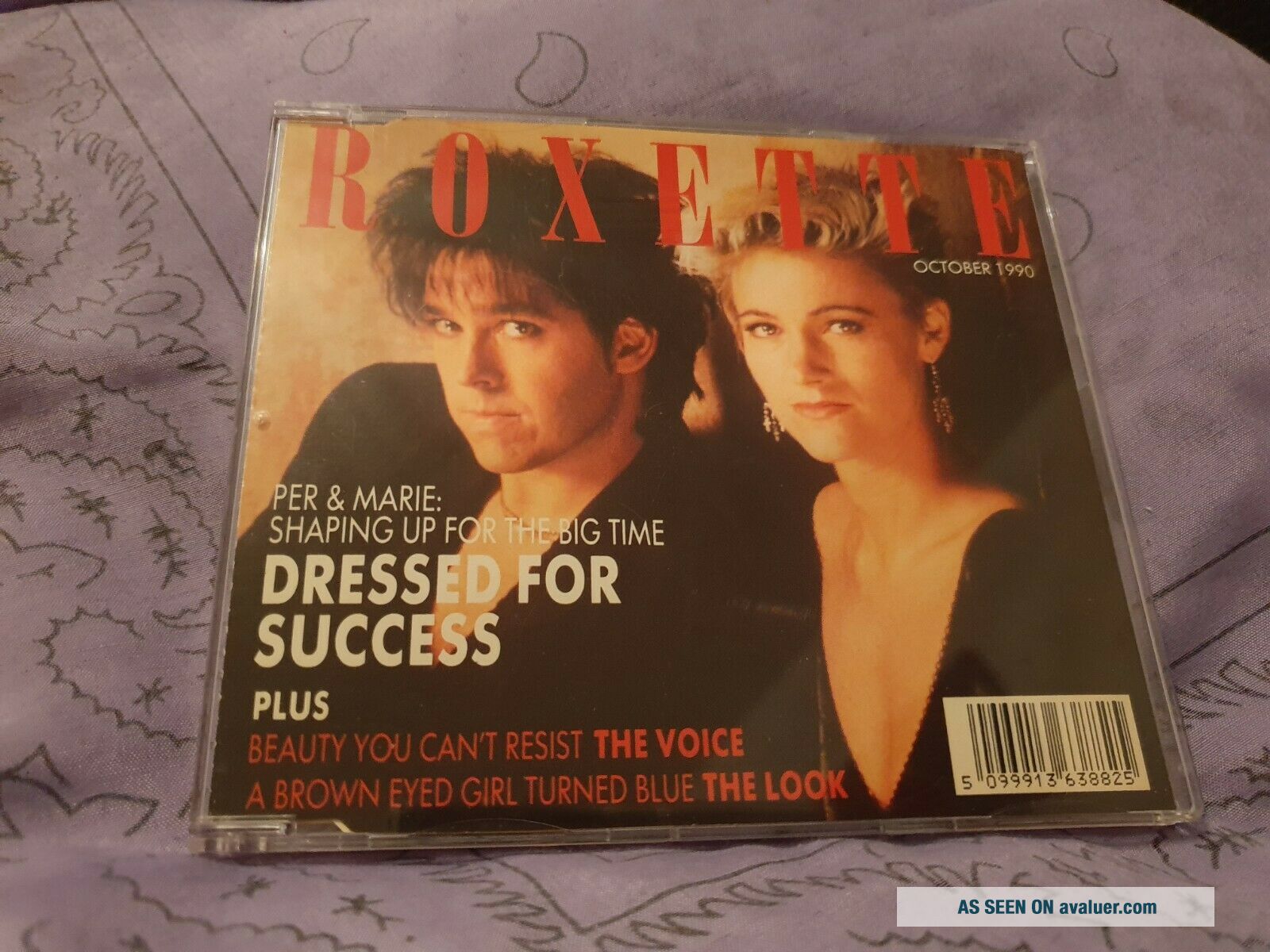 Roxette - " Dressed For Success " (Rare Diff Cover) 1990 UK CD Single ...