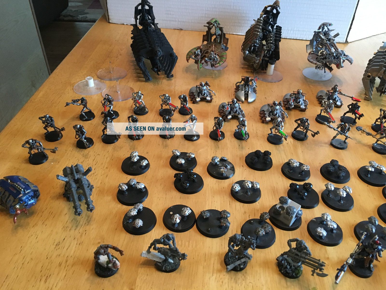 Warhammer 40K Necron Warriors Some Painted Plus Canoptek Scarabs Blades ...