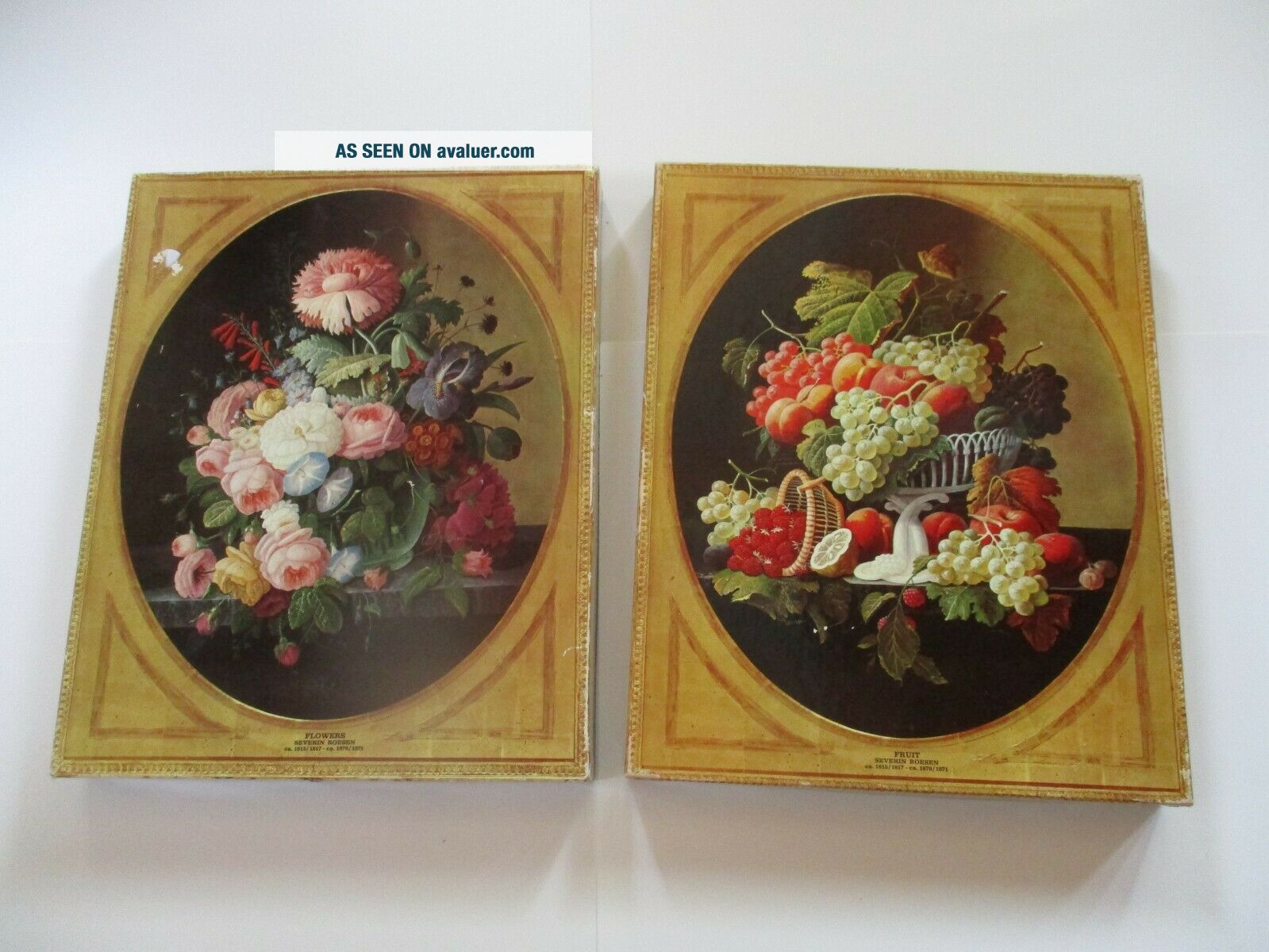2 Complete 500 Piece Collectible Springbok Puzzles. Pics Of Fruit ...