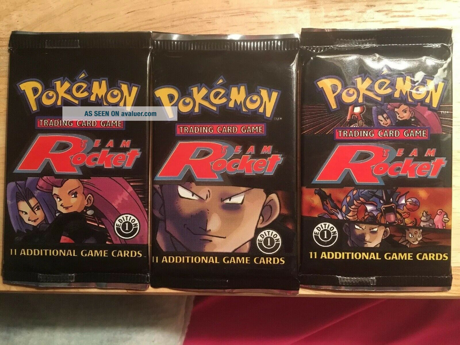 (3) Pokemon 1st Edition Team Rocket Booster Packs. All 3 Packs Are ...