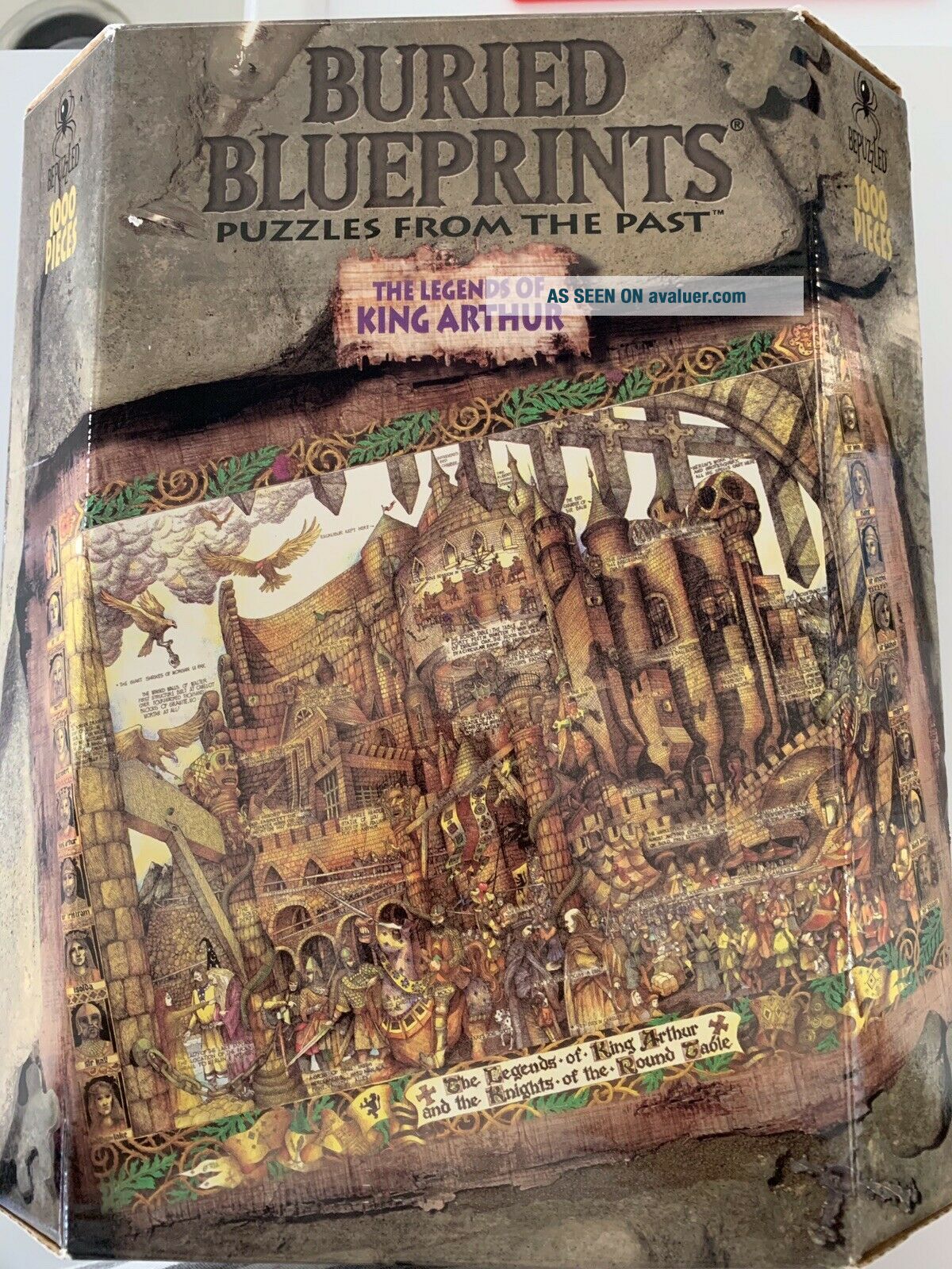 The Legend Of King Arthur Buried Blueprints Puzzle 1990 Bepuzzled ...