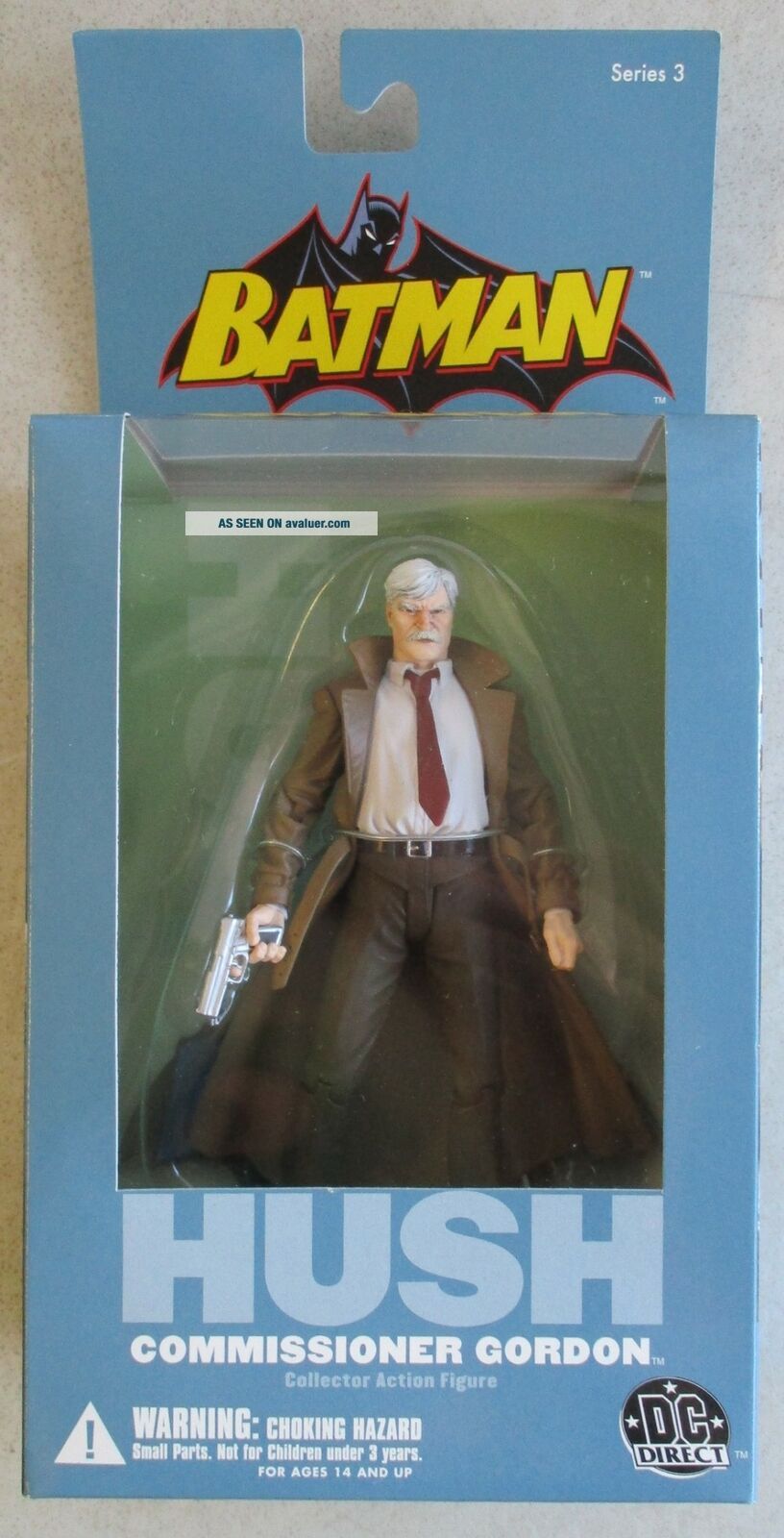 MIB DC DIRECT DC BATMAN HUSH SERIES 3 COMMISSIONER GORDON ACTION FIGURE ...