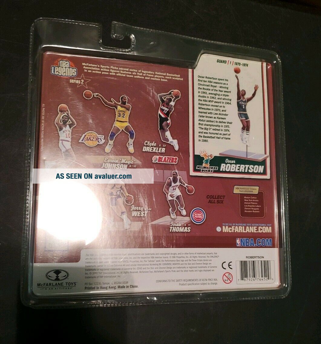 McFarlane Sports Picks NBA Series 2 LEGENDS MILWAUKEE BUCKS OSCAR ...