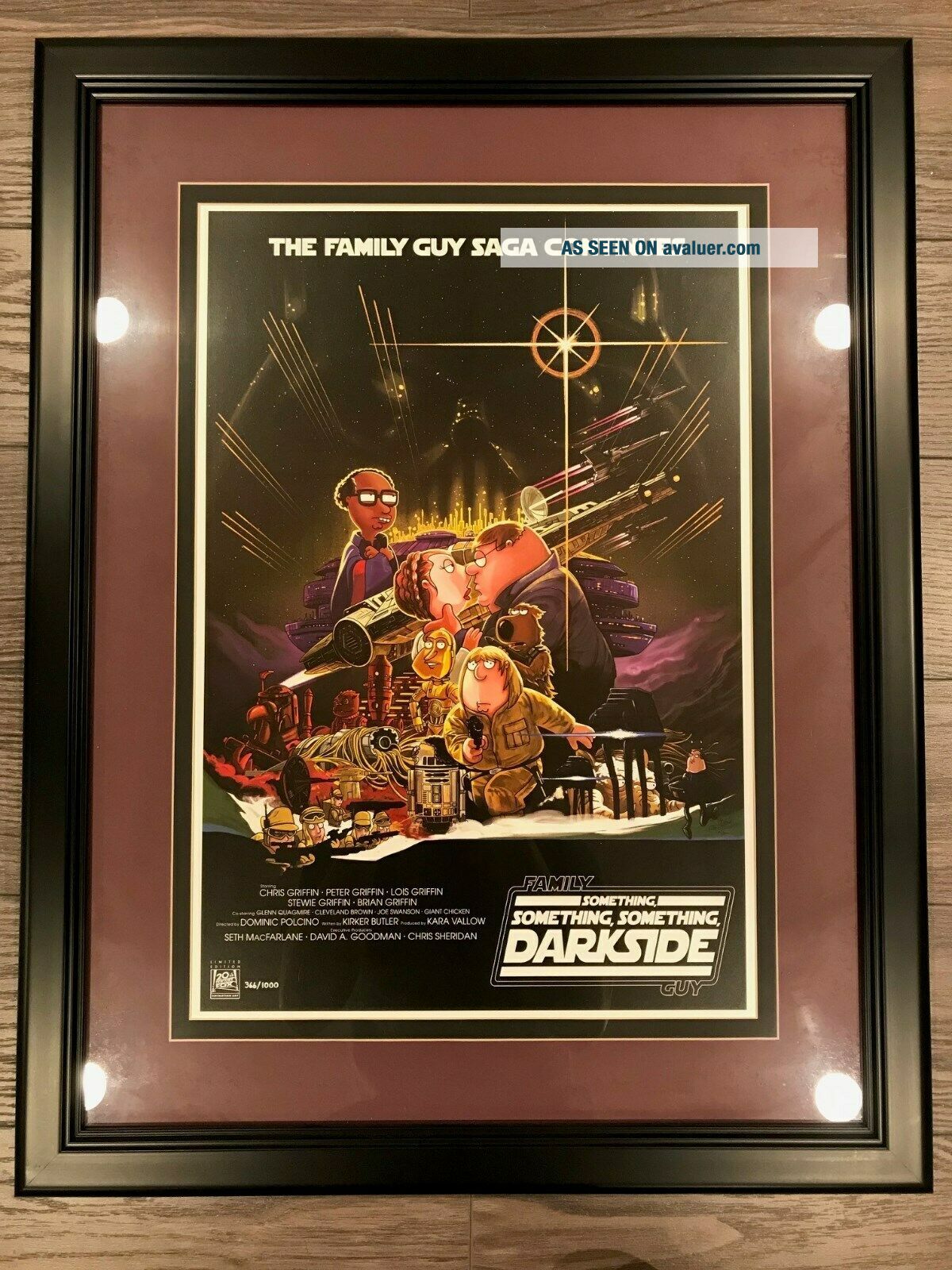 Family Guy Limited Edition Lithograph - Something Darkside - Star Wars ...