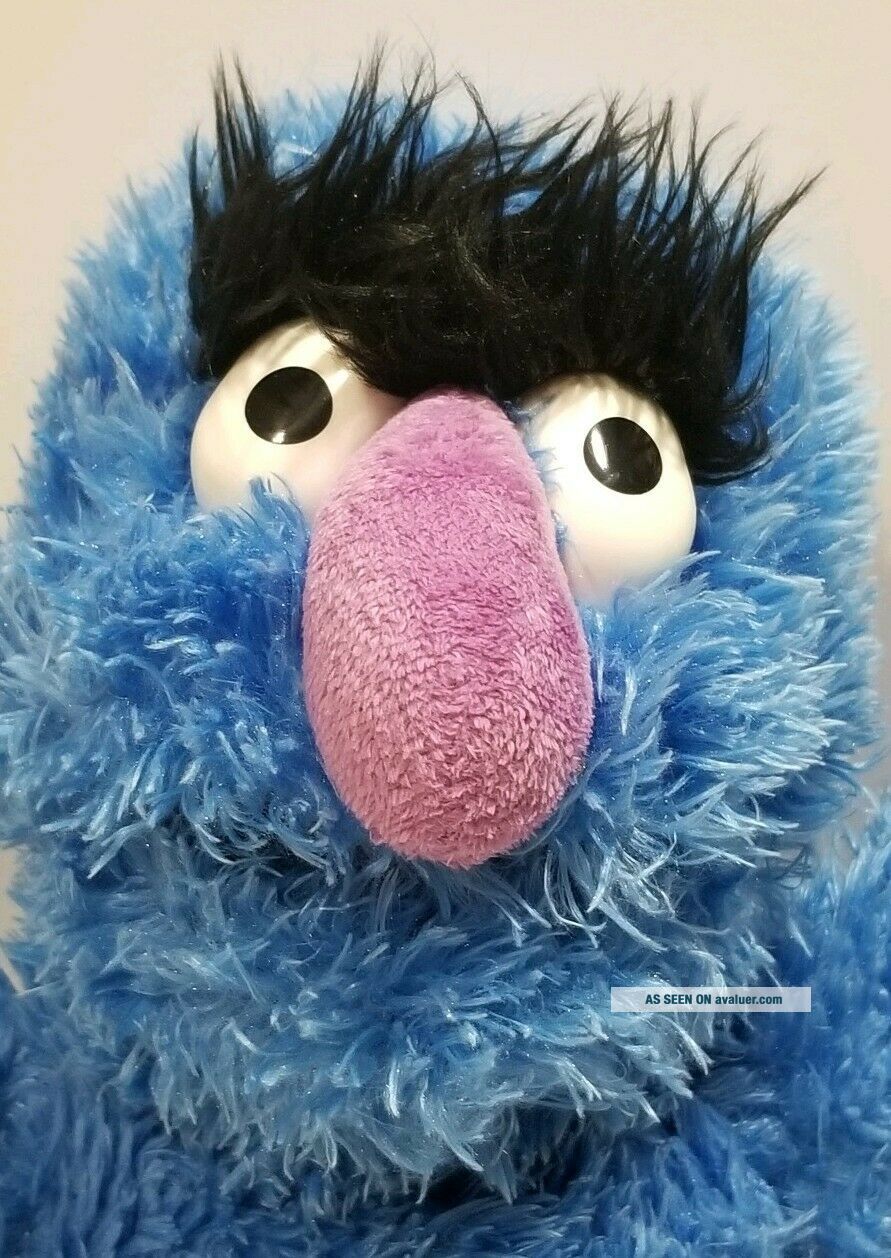 Sesame Street Herry Monster Plush EUC 17 Inches 2015 Sesame Place ...