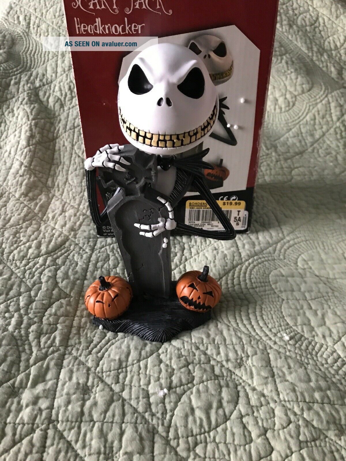 Nightmare Before Christmas Scary Jack Head Knocker Bobble Head Disney ...