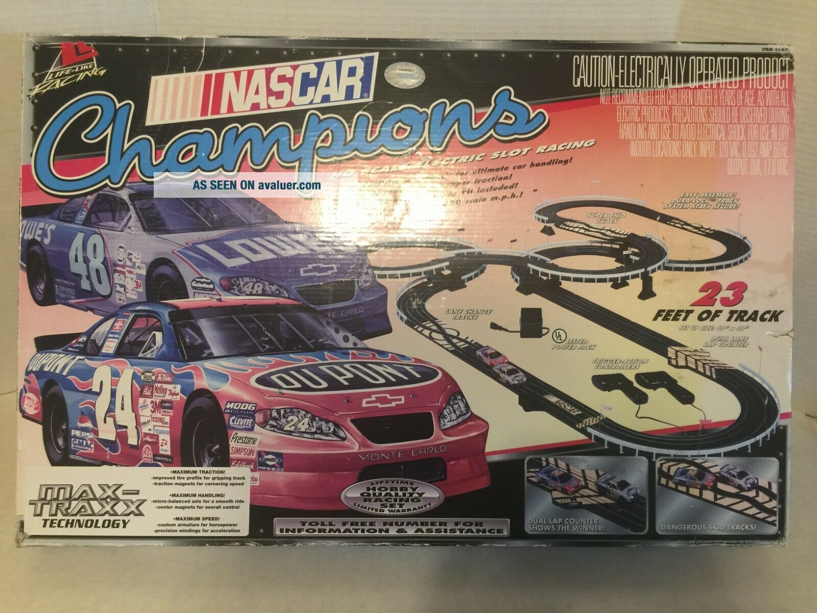 Life - Like NASCAR CHAMPIONS Series Race Track Set Complete - W/2 Cars ...