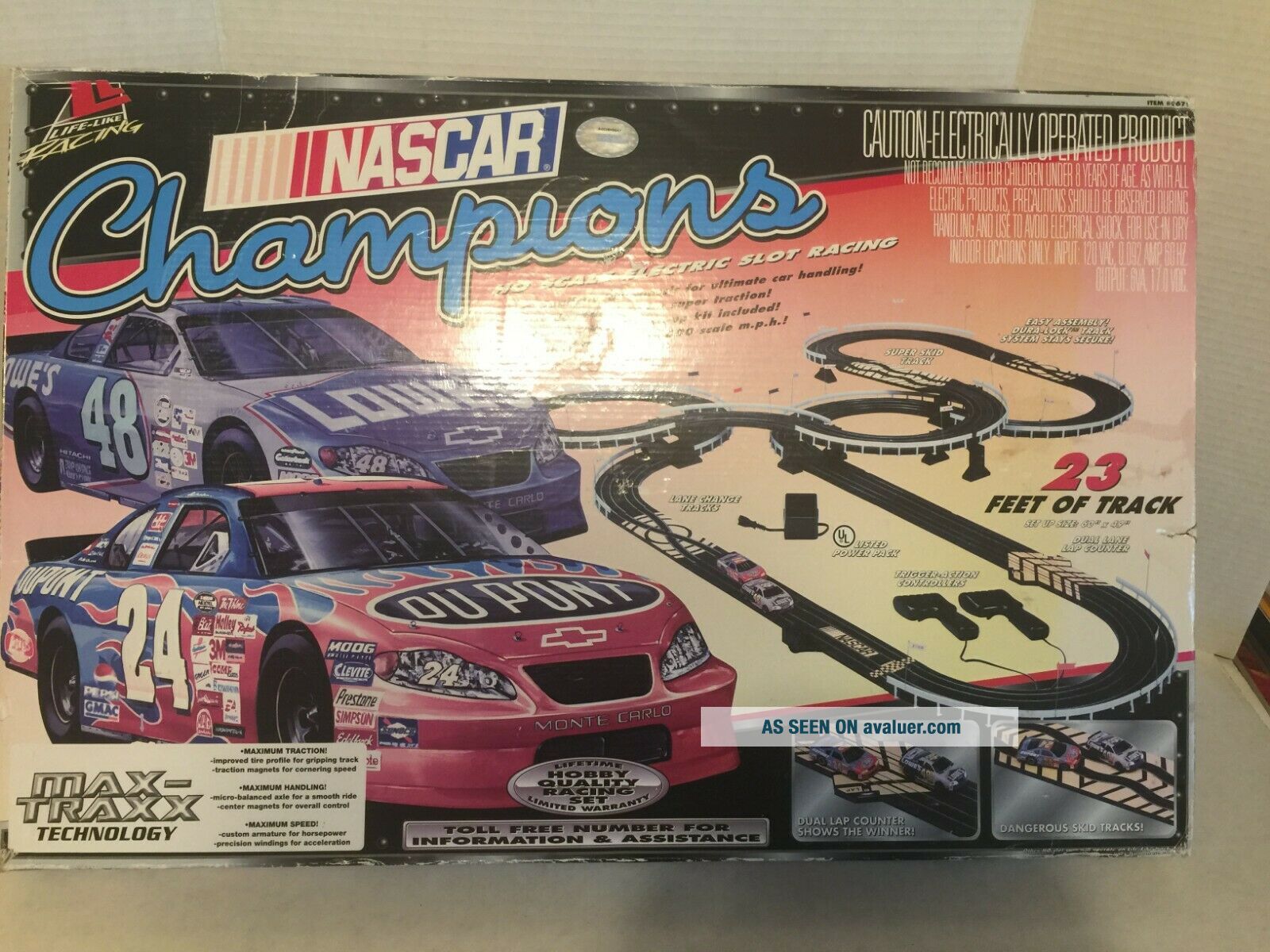 Life - Like NASCAR CHAMPIONS Series Race Track Set Complete - W/2 Cars ...