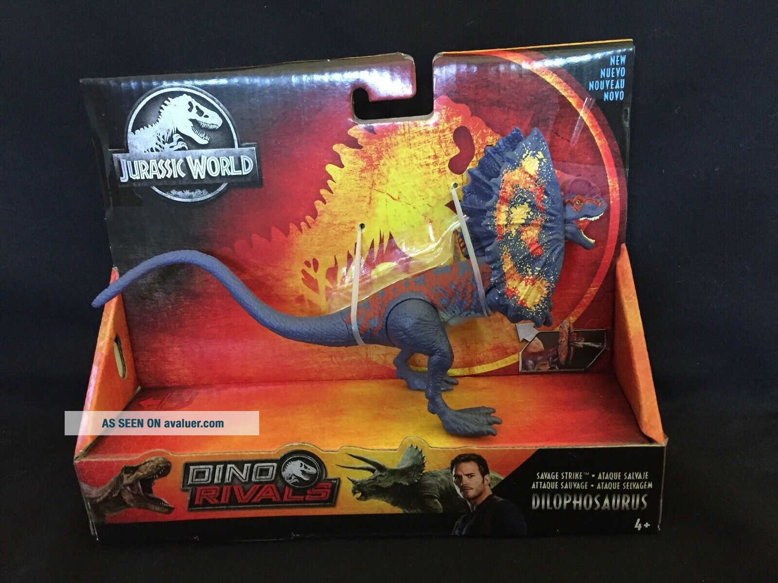 Mattel Jurassic World Dino Rivals “Savage Strike” DILOPHOSAURUS Fast ...