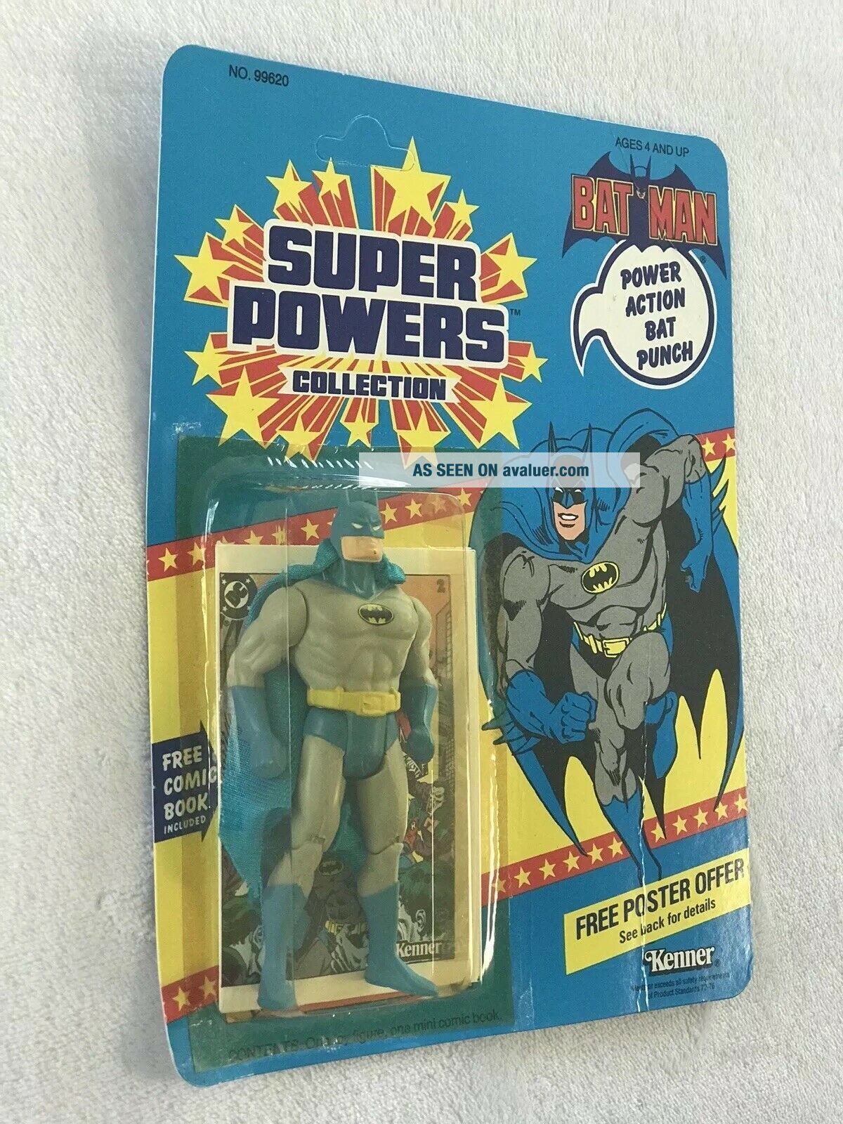 Vintage Kenner Powers Batman Action Figure 1984 DC Comics - NEAR | #8657477