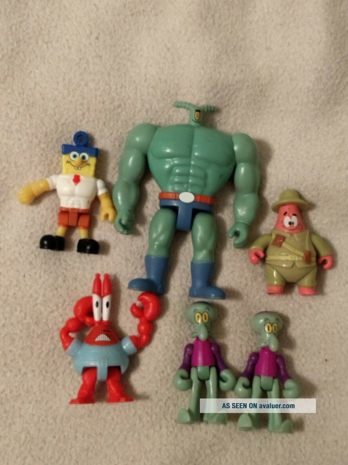 Imaginext SpongeBob SquarePants Figures Squidward Plankton Muscle Mr ...