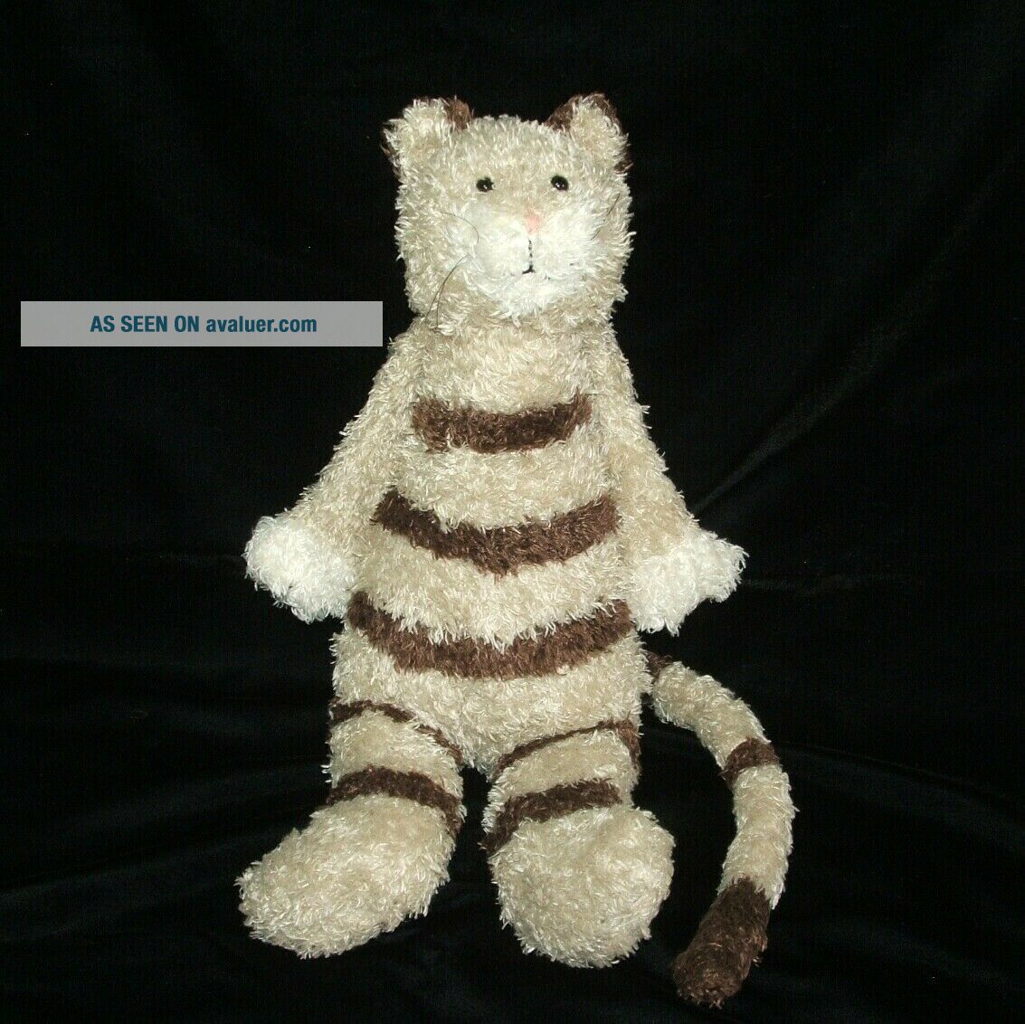 Jellycat Brown Tan Stripe Kitty Cat Bunglie Plush Stuffed Animal 18 ...