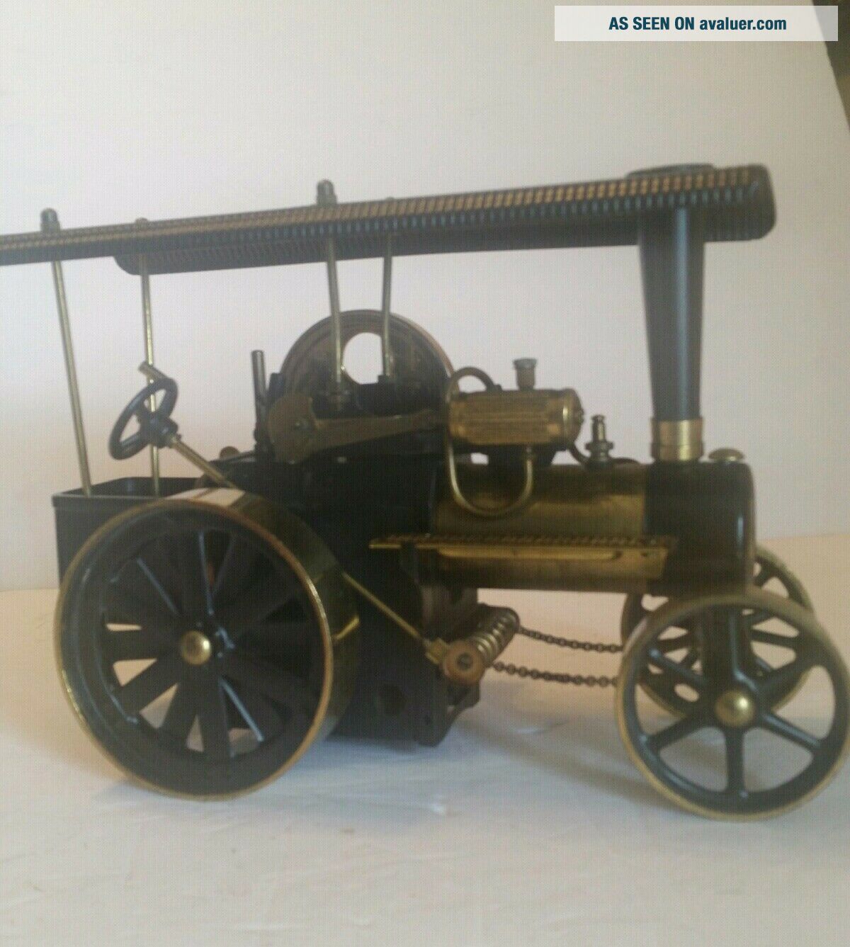 Wilesco D366 Brass Black Steam Engine Tractor Made In Germany. | #8673078