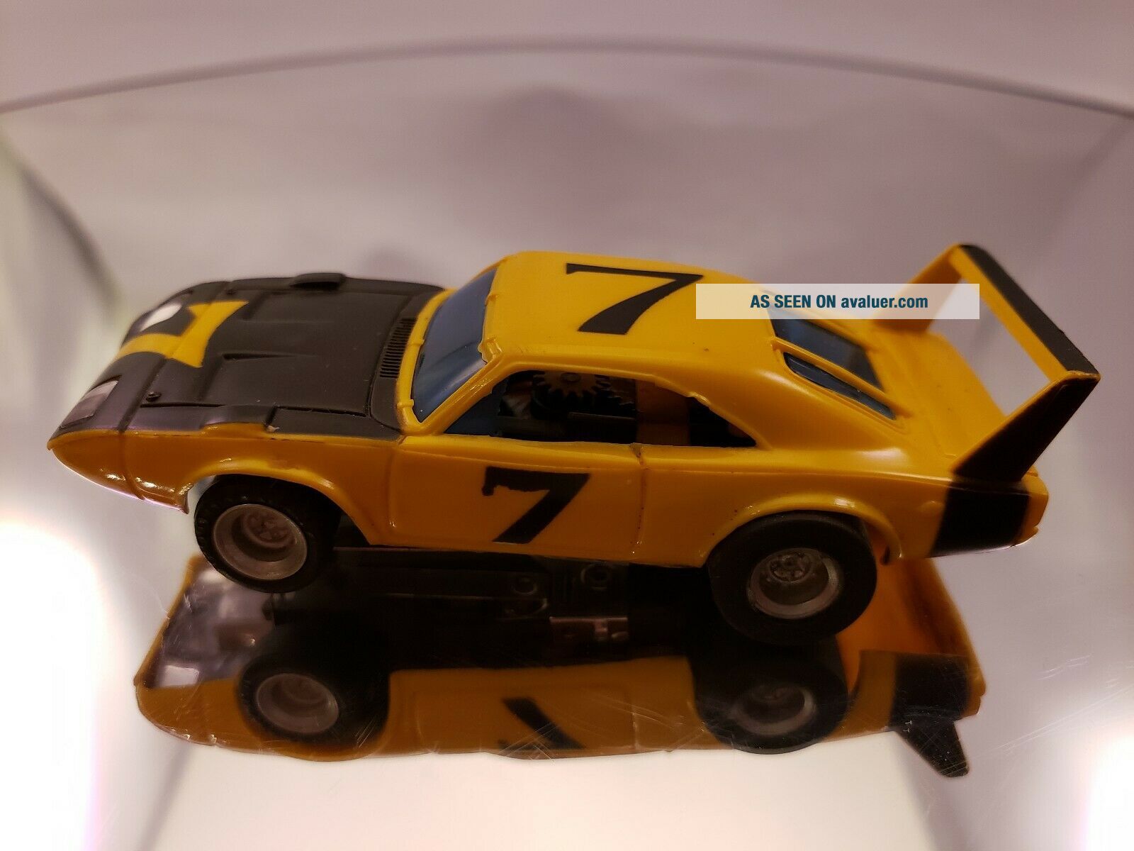 Aurora AFX Slot Car 1976 Dodge Charger Daytona Flamethrower In Yellow ...