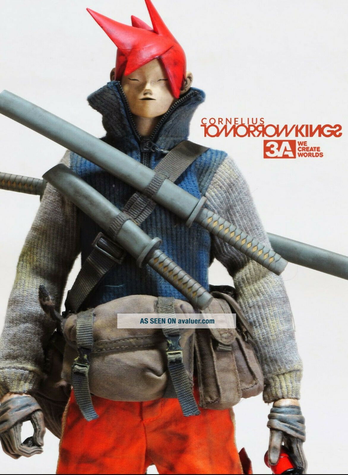 3A Threea Ashley Wood Tomorrow Kings CORNELIUS Urban Vinyl 1/6 Figure ...