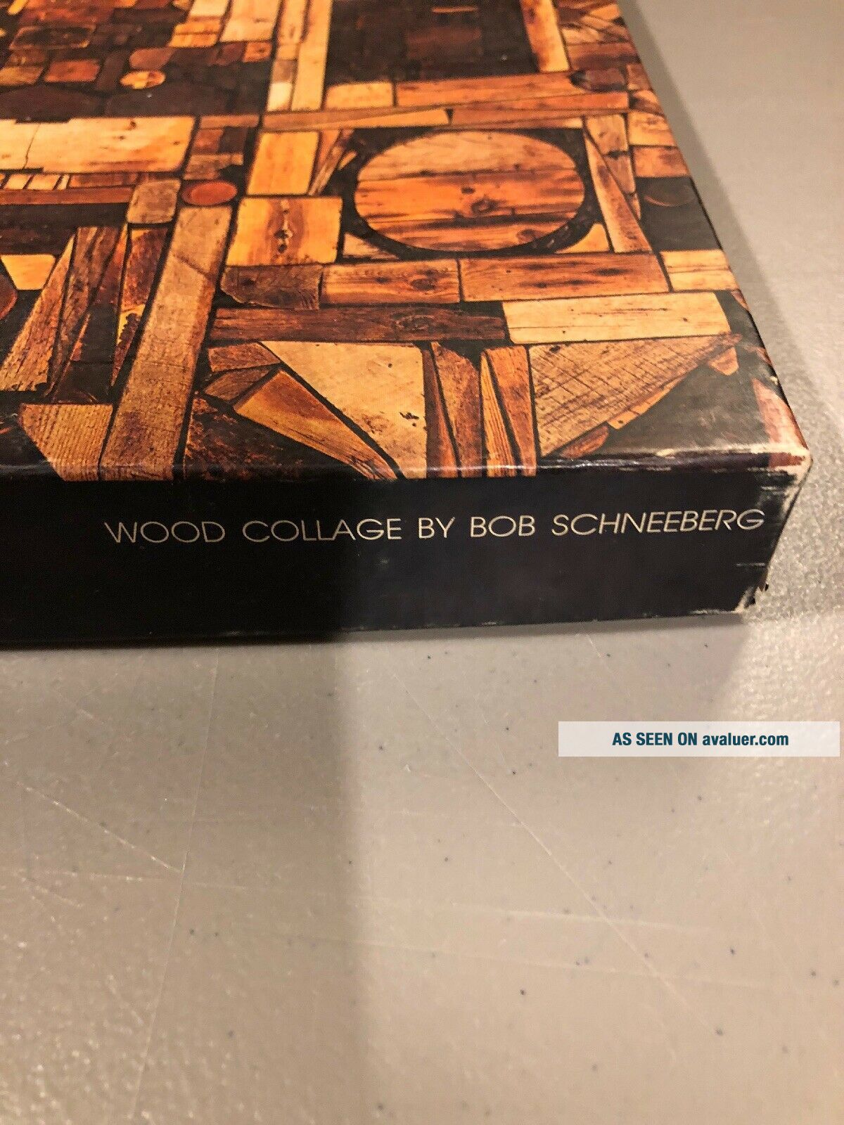 Vintage 500, Piece Springbok Wood Collage Jigsaw Puzzle Box Open | #8680128